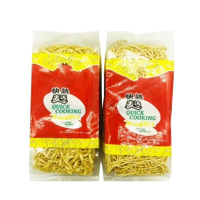 500G Stir Fried Noodle OEM Wheat Flour Smooth Chewy Quick Cooking ...
